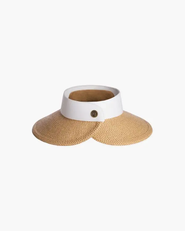 Eric Javits Squishee® Halo Visor - Peanut White