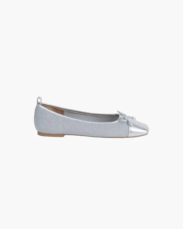Eric Javits Parris Ballet Flat - Silver