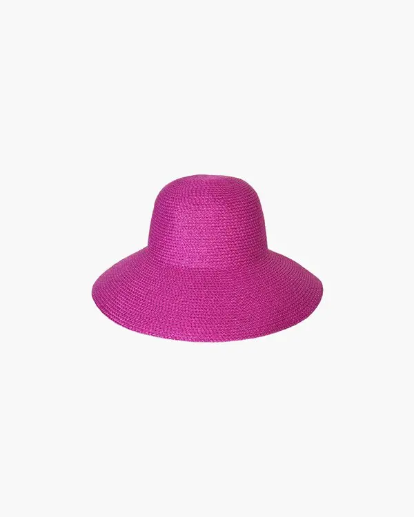 Eric Javits Hampton Squishee Straw Hat - Aster