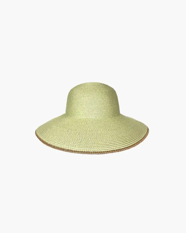 Eric Javits Hampton Squishee Straw Hat - Celery/gold