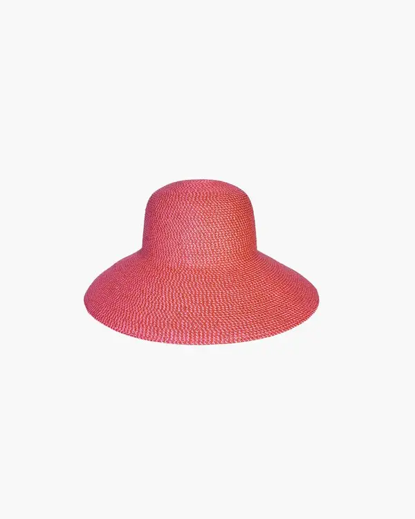 Eric Javits Hampton Squishee Straw Hat - Guava