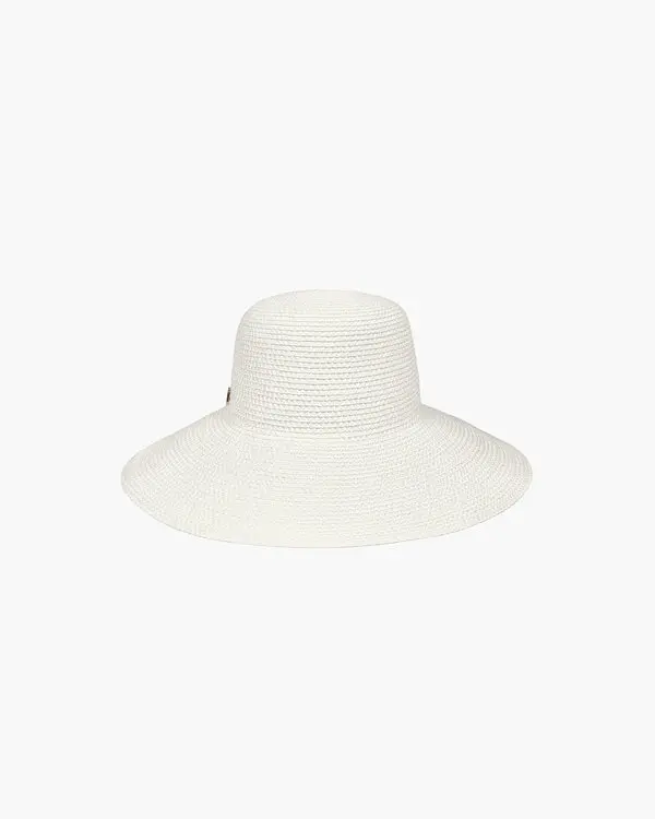 Eric Javits Hampton Squishee Straw Hat - White