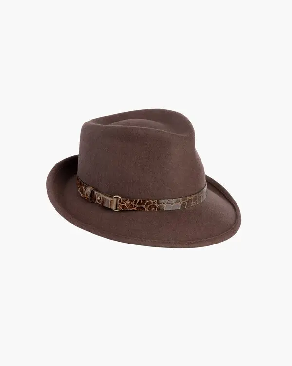 Eric Javits Wool Classic Fedora - Chestnut