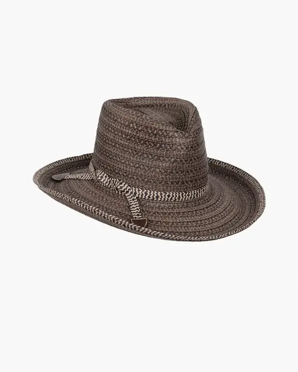 Eric Javits Havana Raffia Straw Hat - Brownie