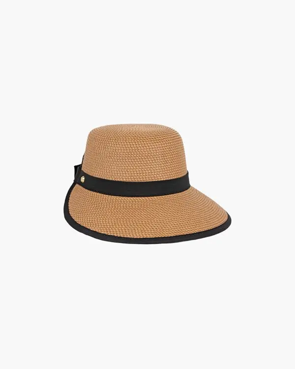 Eric Javits Sunbust Visor - Natural/black