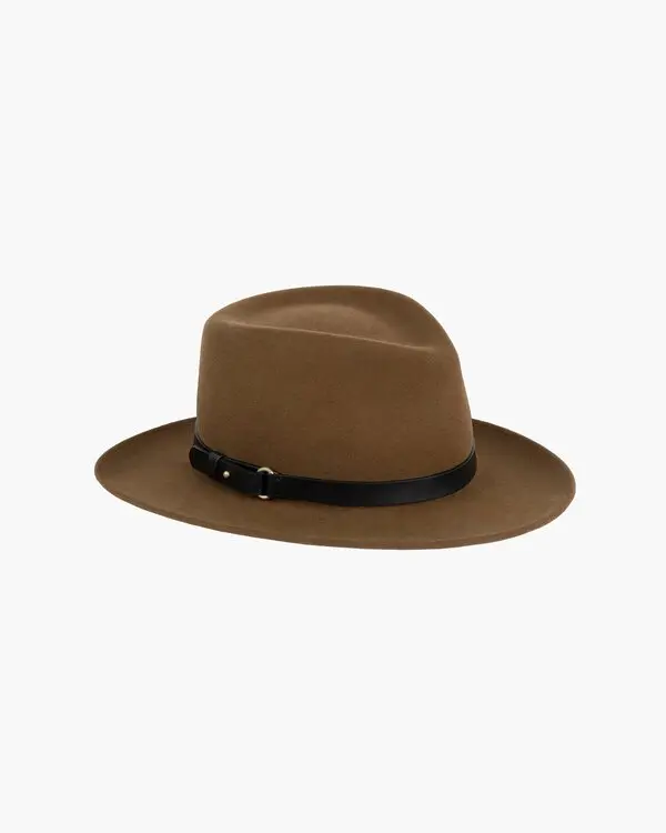 Eric Javits Hand-blocked Super Felt Fedora - Tabac
