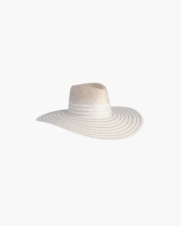 Eric Javits Squishee Fedora Hat - Cream White