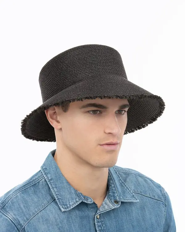 Eric Javits Squishee Raffia Bucket Hat - Natural