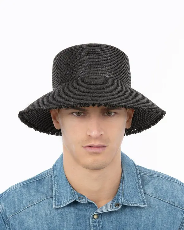 Eric Javits Squishee Raffia Bucket Hat - Natural