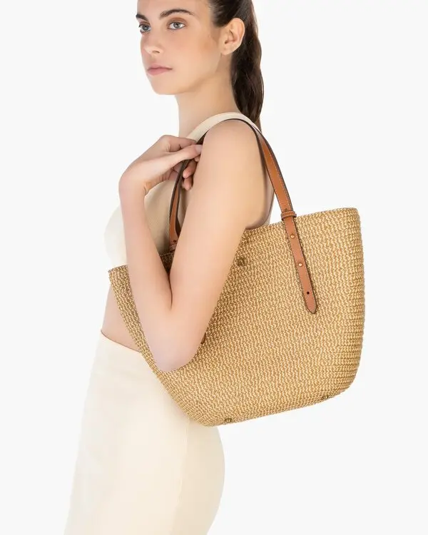 Eric Javits Eureka Squishee Straw Tote
