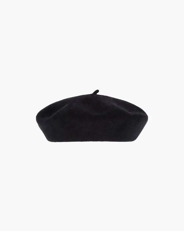 Eric Javits Wool Beret - Black
