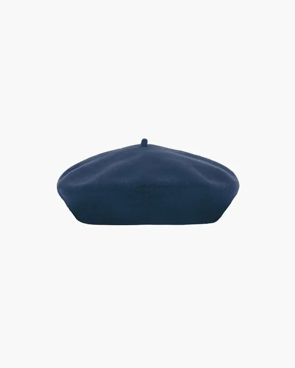 Eric Javits Wool Beret - Navy
