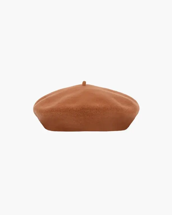 Eric Javits Wool Beret - Rust