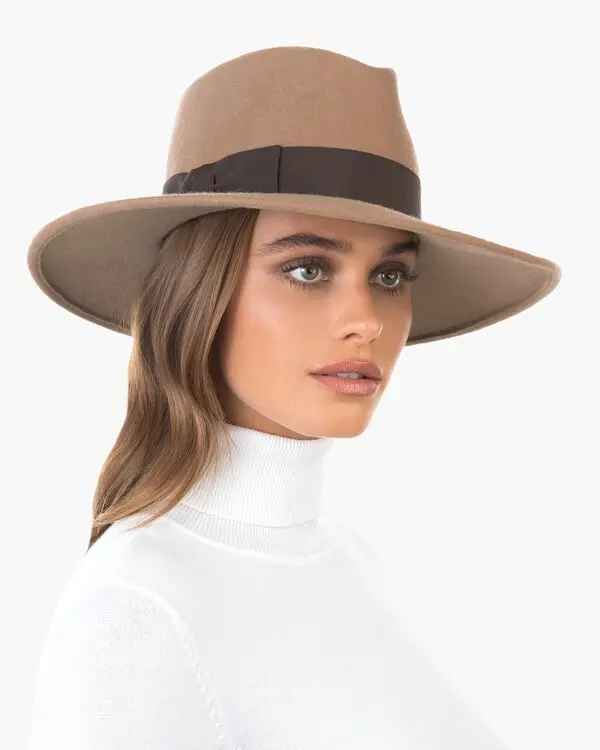 Eric Javits Wool Felt Fedora Hat - Chestnut