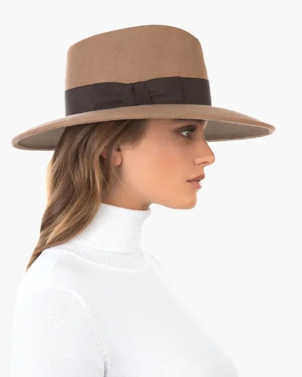 Eric Javits Wool Felt Fedora Hat - Chestnut