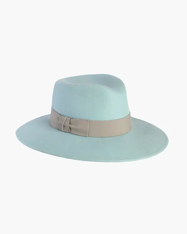 Eric Javits Wool Zora Felt Fedora Hat - Misty