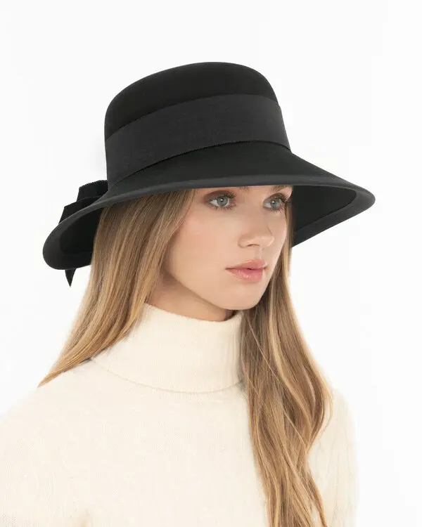 Eric Javits Diva D'hiver Felt Hat - Black