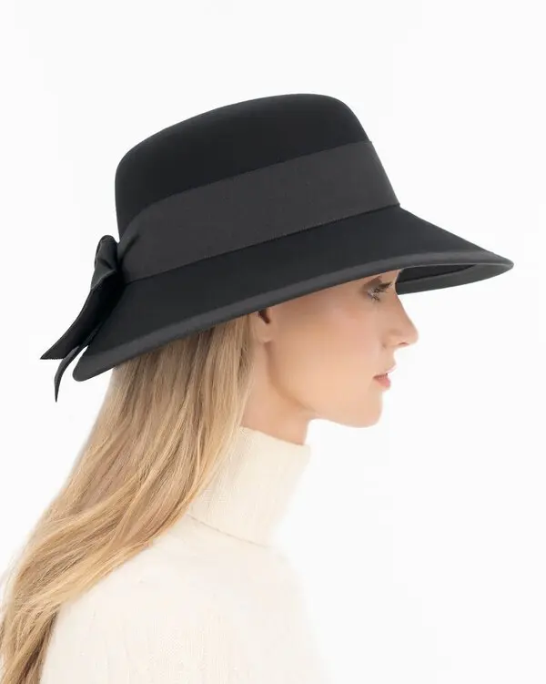 Eric Javits Diva D'hiver Felt Hat - Black