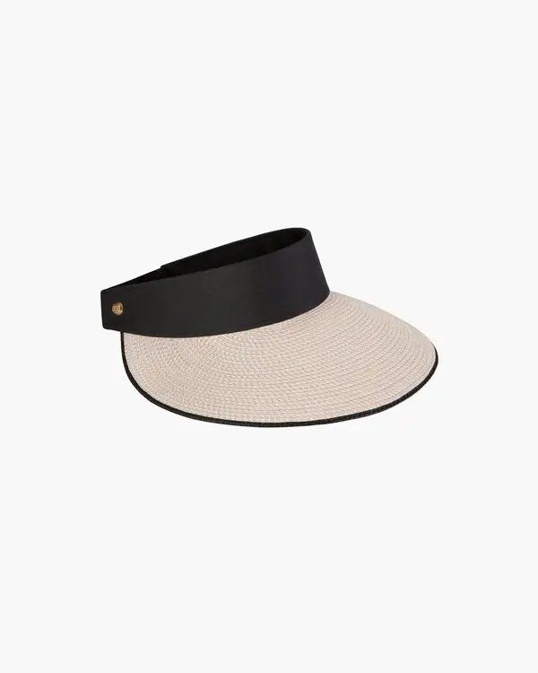 Eric Javits Champ Ii Visor - Cream/black