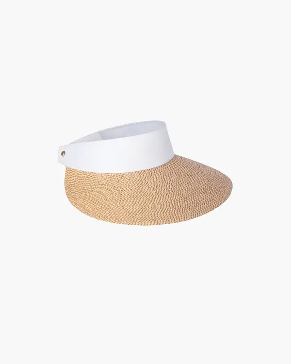 Eric Javits Champ Ii Visor - Peanut/white
