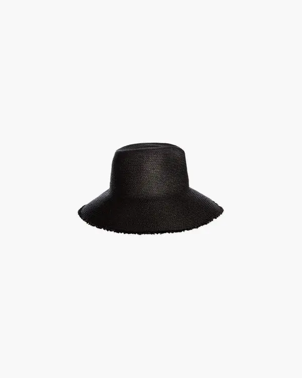 Eric Javits Squishee Straw Fedora Hat - Originalblack
