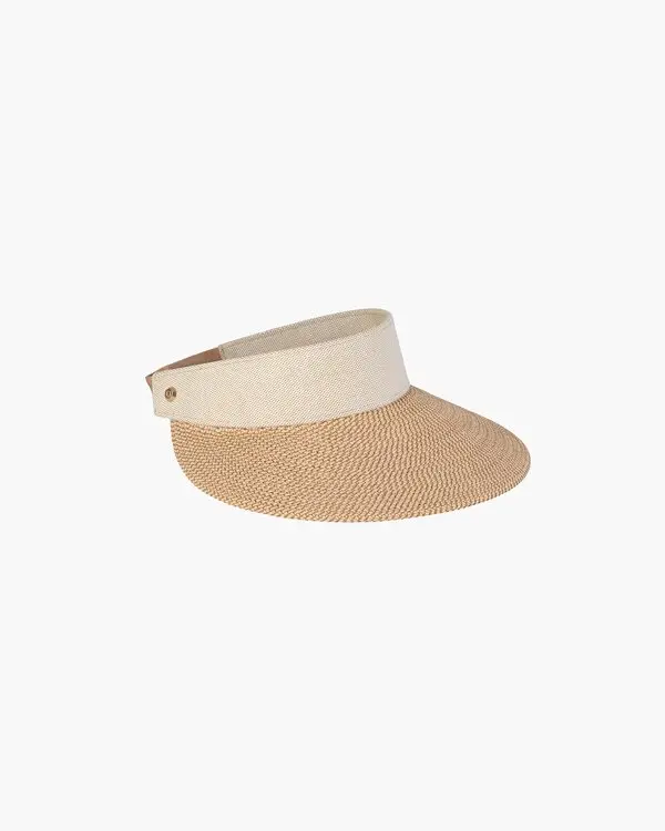 Eric Javits Arles Champ Ii Visor - Peanut/oatmeal