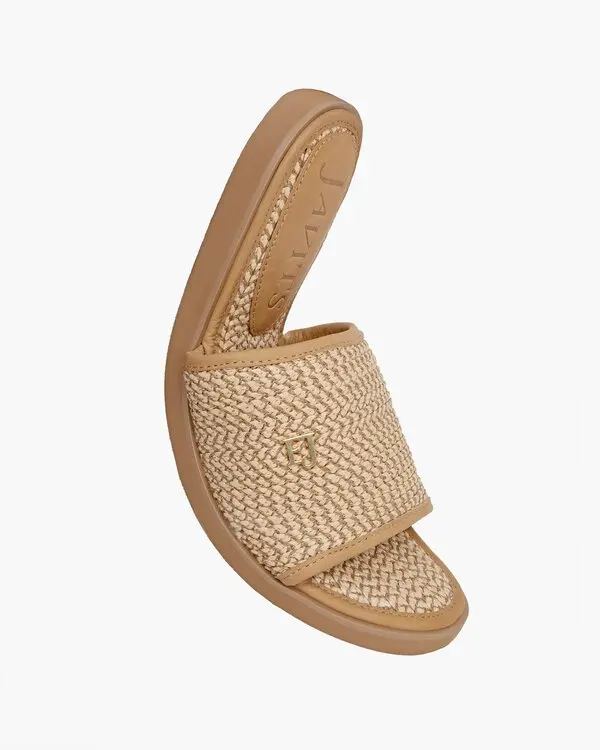 Eric Javits Squishee Raffia Slide Sandal