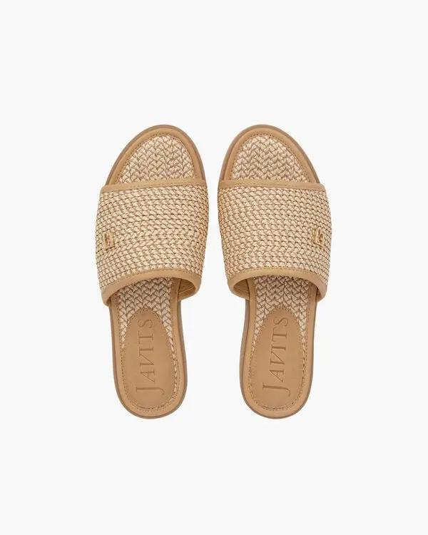 Eric Javits Squishee Raffia Slide Sandal