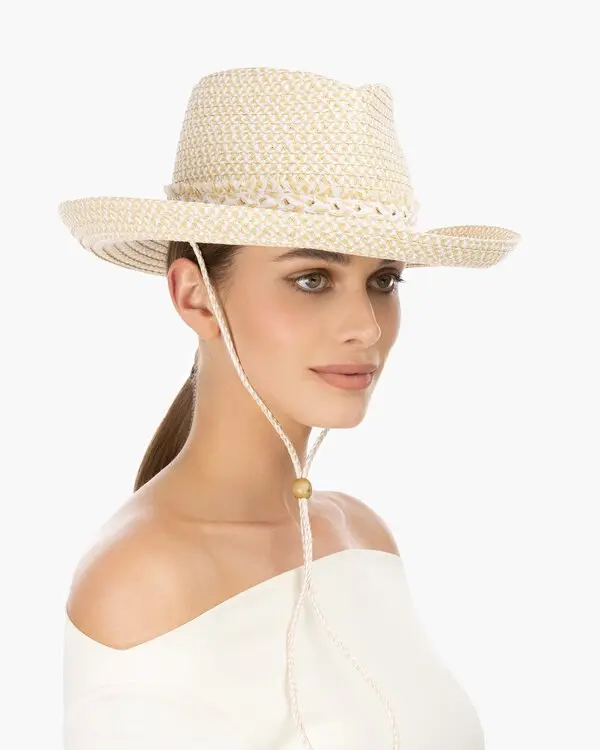 Eric Javits Tucson Sun Hat - White Mix