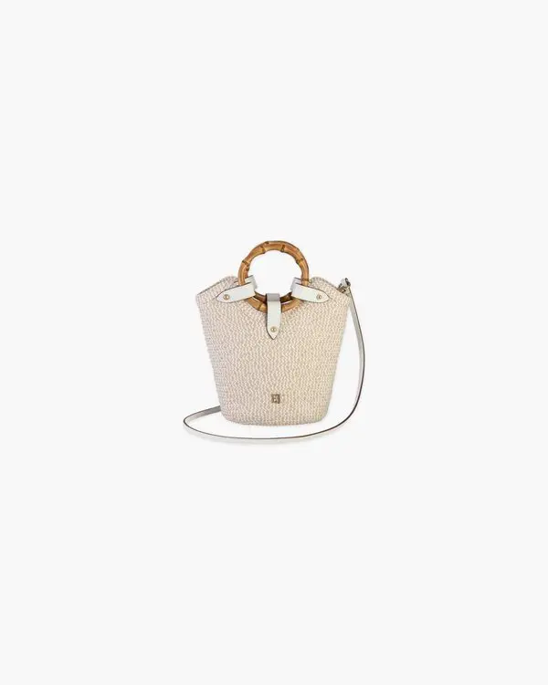 Eric Javits Mini My Way Squishee Bucket Bag - White Mix