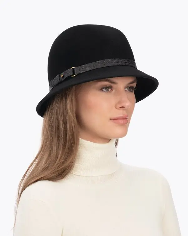 Eric Javits Wickford Cloche Hat - Black