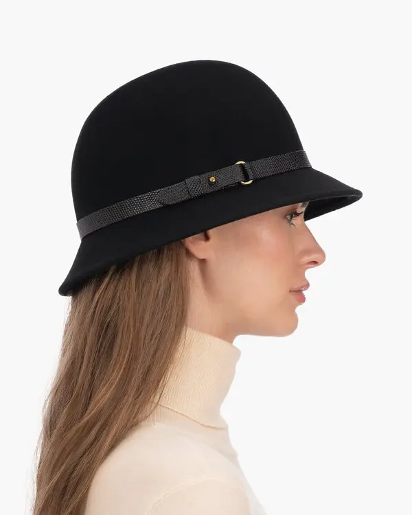 Eric Javits Wickford Cloche Hat - Black