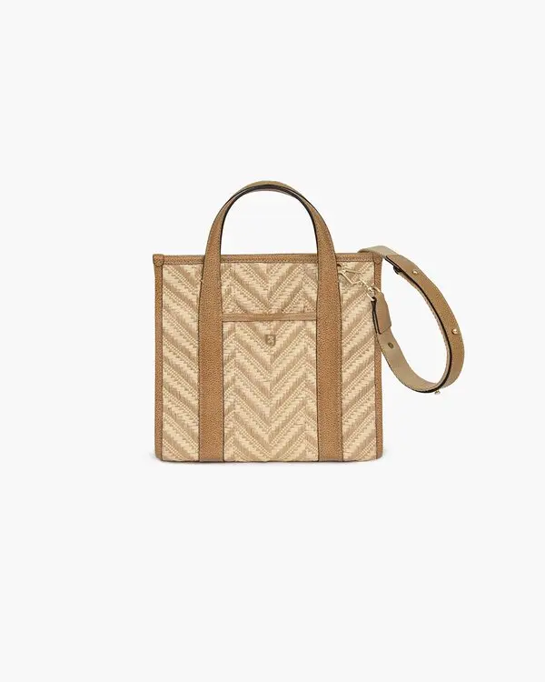 Eric Javits Raffia Top Handle Bag - Peanut