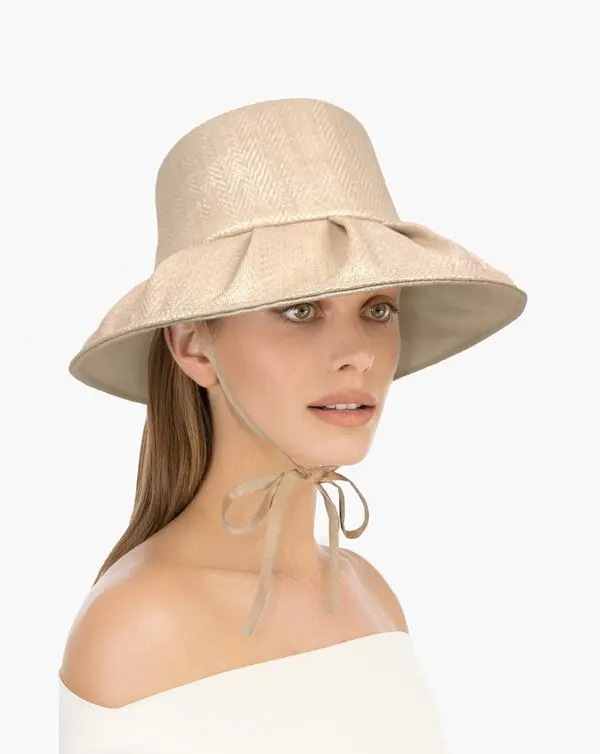 Eric Javits Sabrina Bucket Sun Hat - Sand
