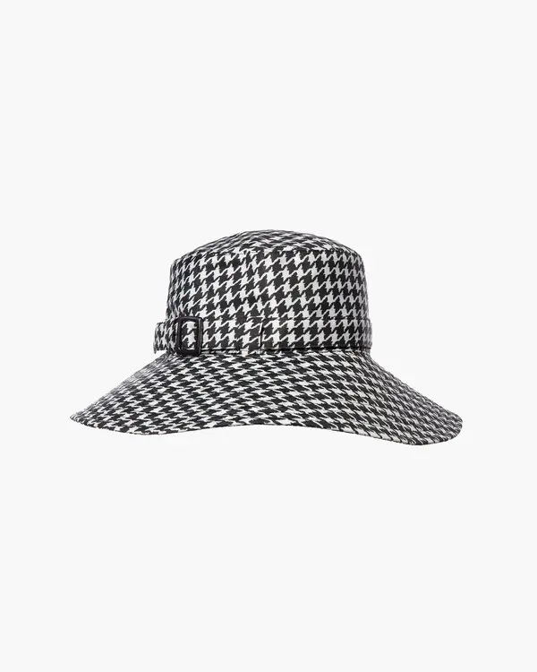 Eric Javits Kaya Rain Hat - Black Check