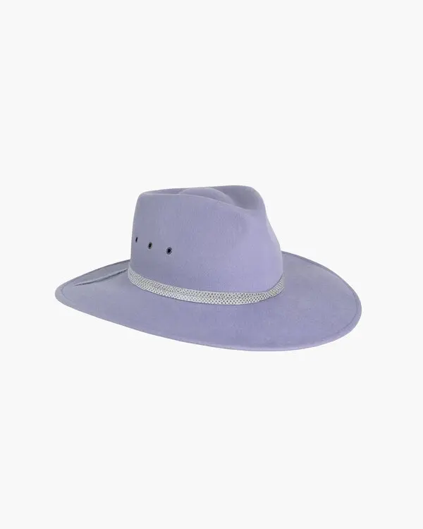 Eric Javits Jade Wool Felt Fedora Hat - Lilac