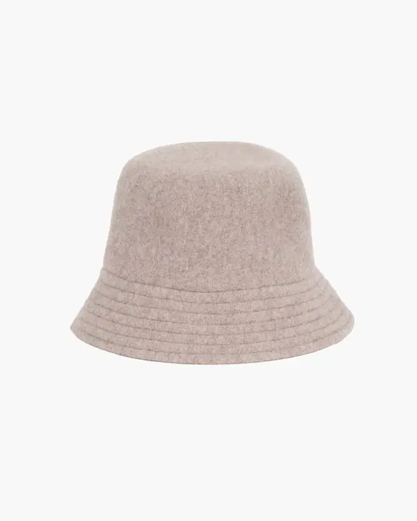 Eric Javits Wool Bucket Hat - Light Taupe