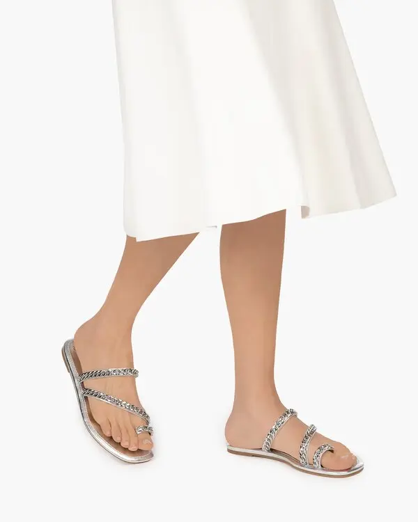 Eric Javits Chainmi Toe Loop Sandal
