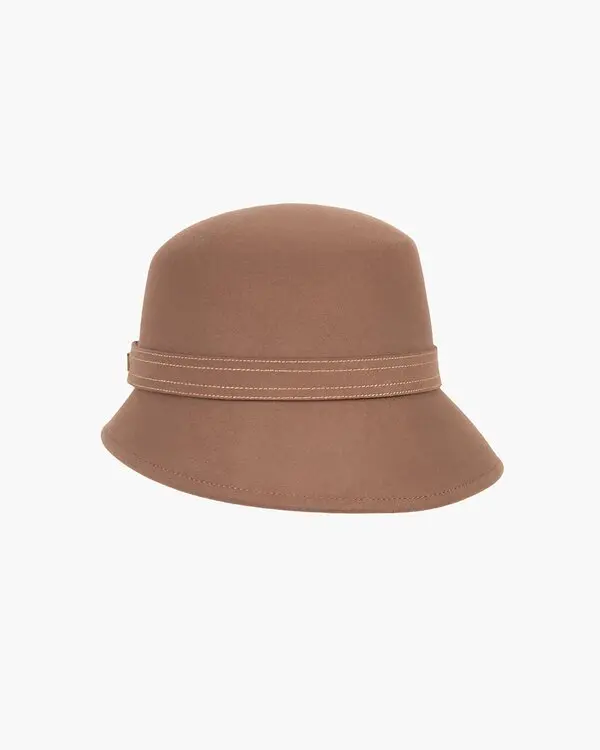 Eric Javits Cloche Hat - Toast