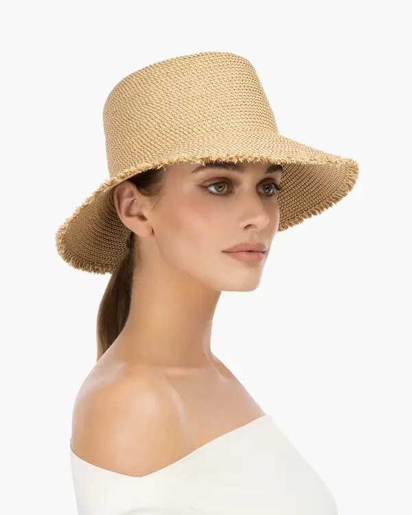 Eric Javits Squishee Bucket Hat - Natural