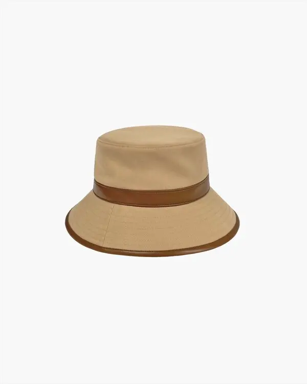 Eric Javits Petra Rain Bucket Hat Upf 50 - Tan Saddle