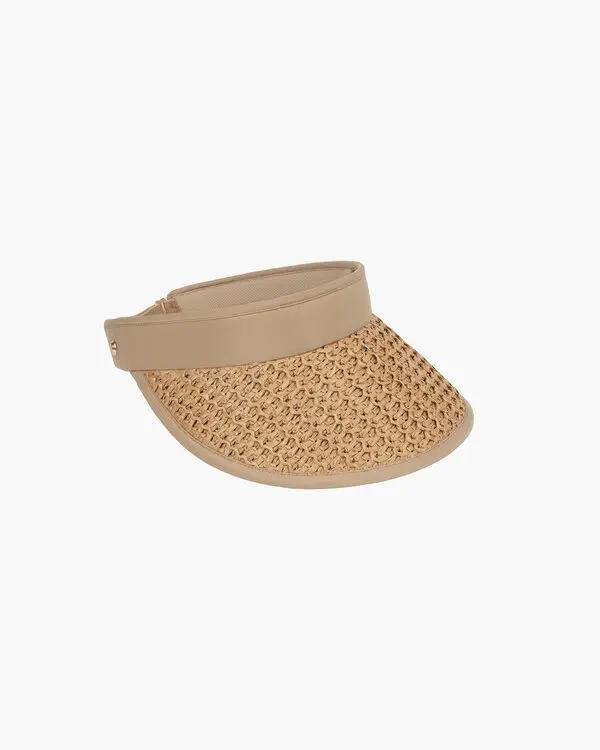 Eric Javits Raffia Straw Visor