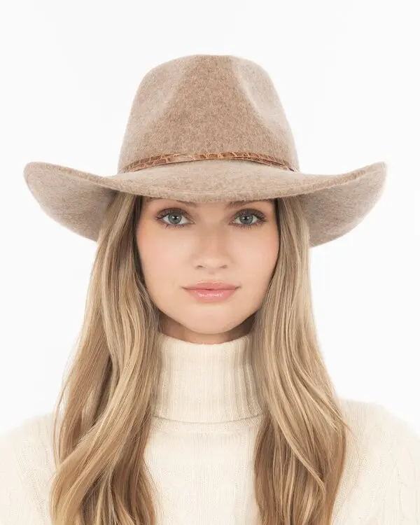 Eric Javits Wool Western Hat