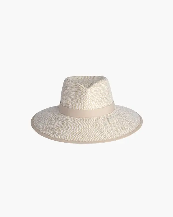 Eric Javits Suncrest Visor Fedora - Original White Mix