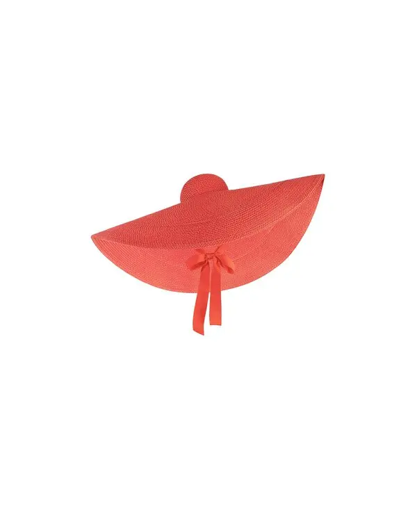 Eric Javits Wide Brim Sun Hat - Flame