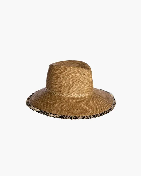 Eric Javits Mykonos Fedora Sun Hat - Natural Black Mix