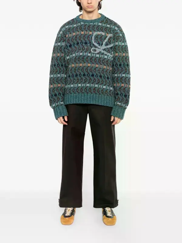 Loewe Logo Patterned Jumper