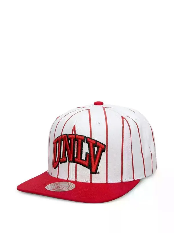 Mitchell & Ness X Ncaa Unlv Rebels Pinstripe Snapback Cap - White