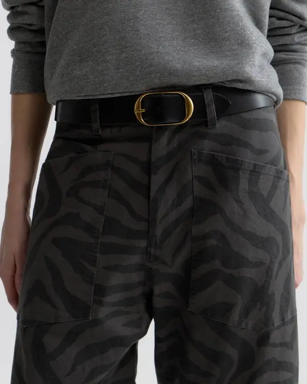 NILI LOTAN Shon Zebra Print Pants