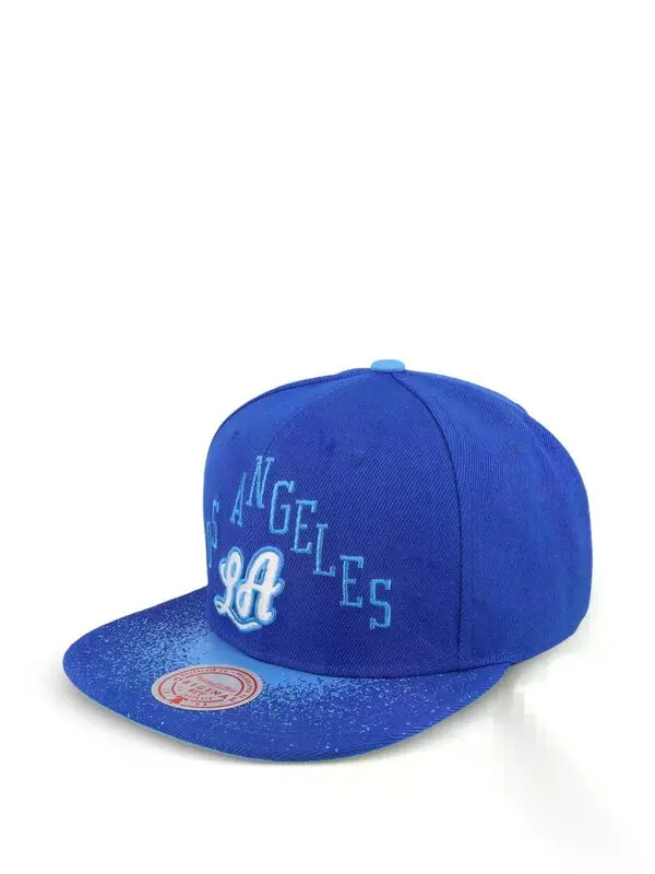 Mitchell & Ness Nba Hardwood Classics Re-take Embroidered Flat-peak Cap - Blue